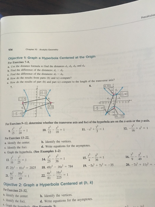Solved 936 Chapter 10 Analytic Geometry Objective 1: Graph a | Chegg.com