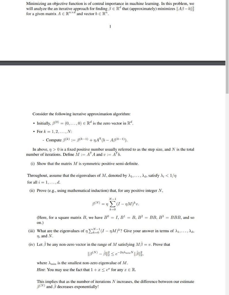 Minimizing An Objective Function Is Of Central
