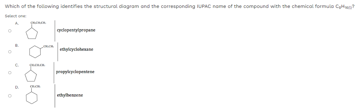 Solved Which of the following identifies the structural | Chegg.com