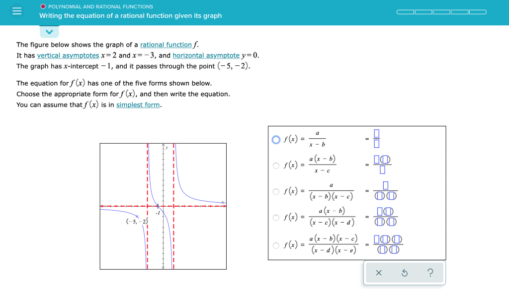 Solved O POLYNOMIAL AND RATIONAL FUNCTIONS Writing the | Chegg.com