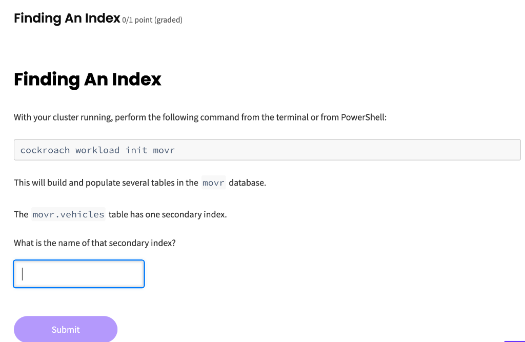 Solved Finding An Index /1 point (graded) Finding An Index | Chegg.com