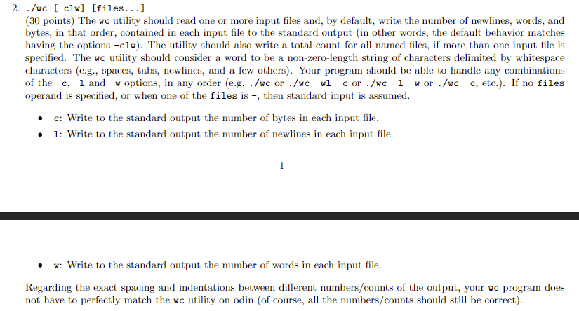 Solved in C please must be low level I/O using read and | Chegg.com