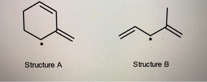 Solved Resonance structures aid in the stability of free | Chegg.com
