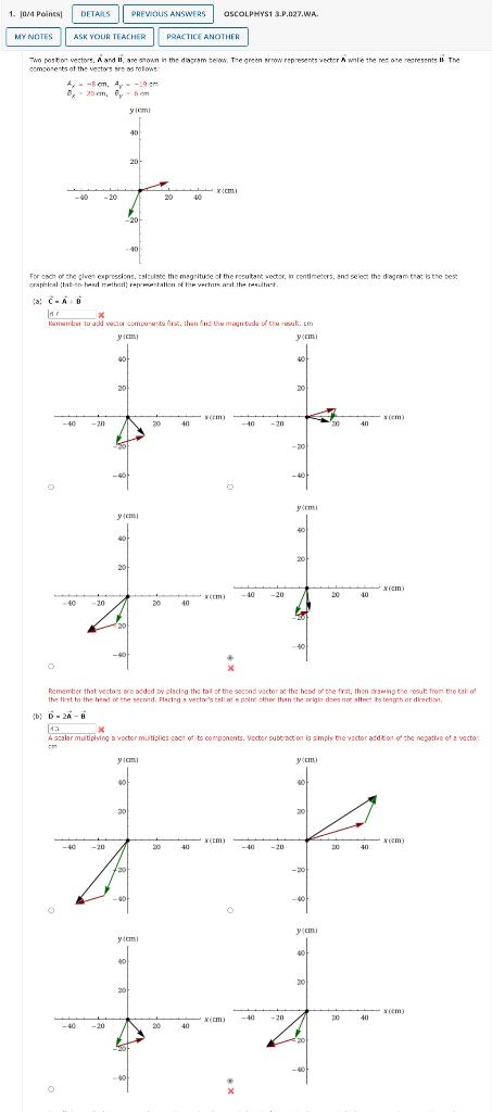 Solved 1. 0/4 Points DETAILS PREVIOUS ANSWERS OSCOLPHYS1 | Chegg.com