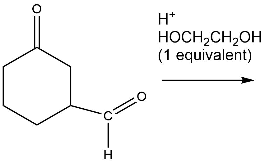 Solved H+ HOCH2CH2OH (1 equivalent) | Chegg.com