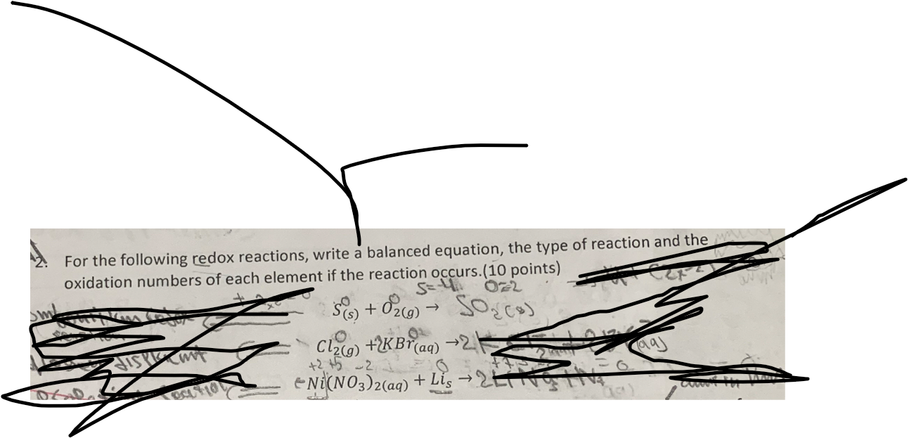 Solved For the following redox reactions, write a balanced | Chegg.com