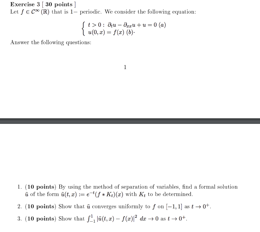 SOLVING PARTIAL DIFFERENTIAL EQUATION | Chegg.com