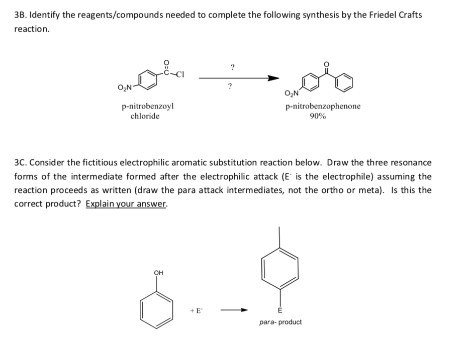 Solved 3B. Identify the reagents/compounds needed to | Chegg.com