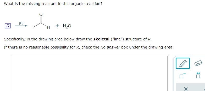 What is the missing reactant in this organic | Chegg.com
