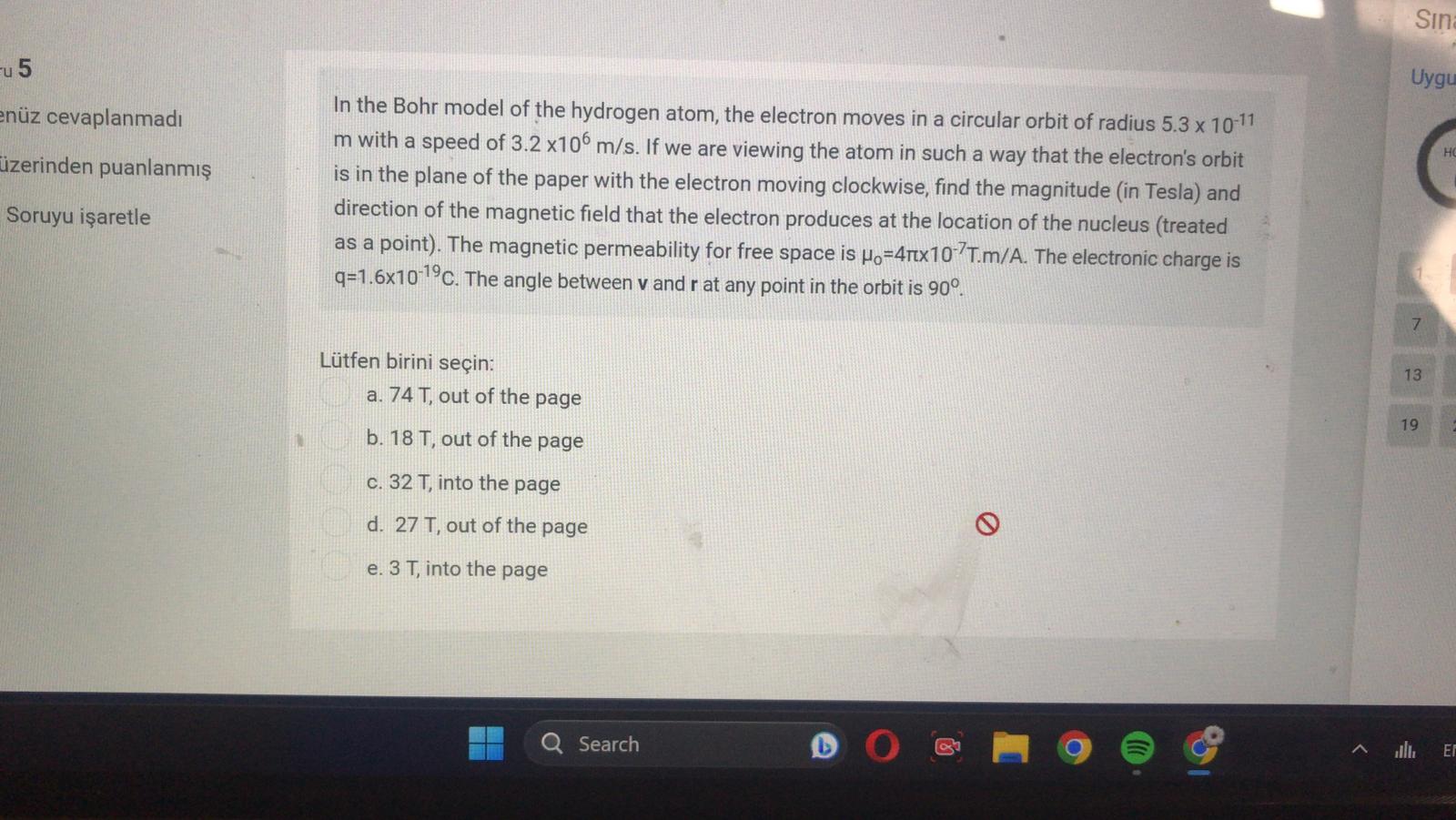 Solved 5 enüz cevaplanmadı üzerinden puanlanmıs Soruyu | Chegg.com