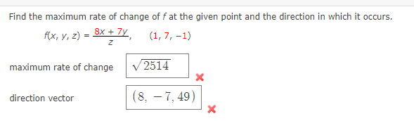 Solved Find the maximum rate of change of f ﻿at the given | Chegg.com