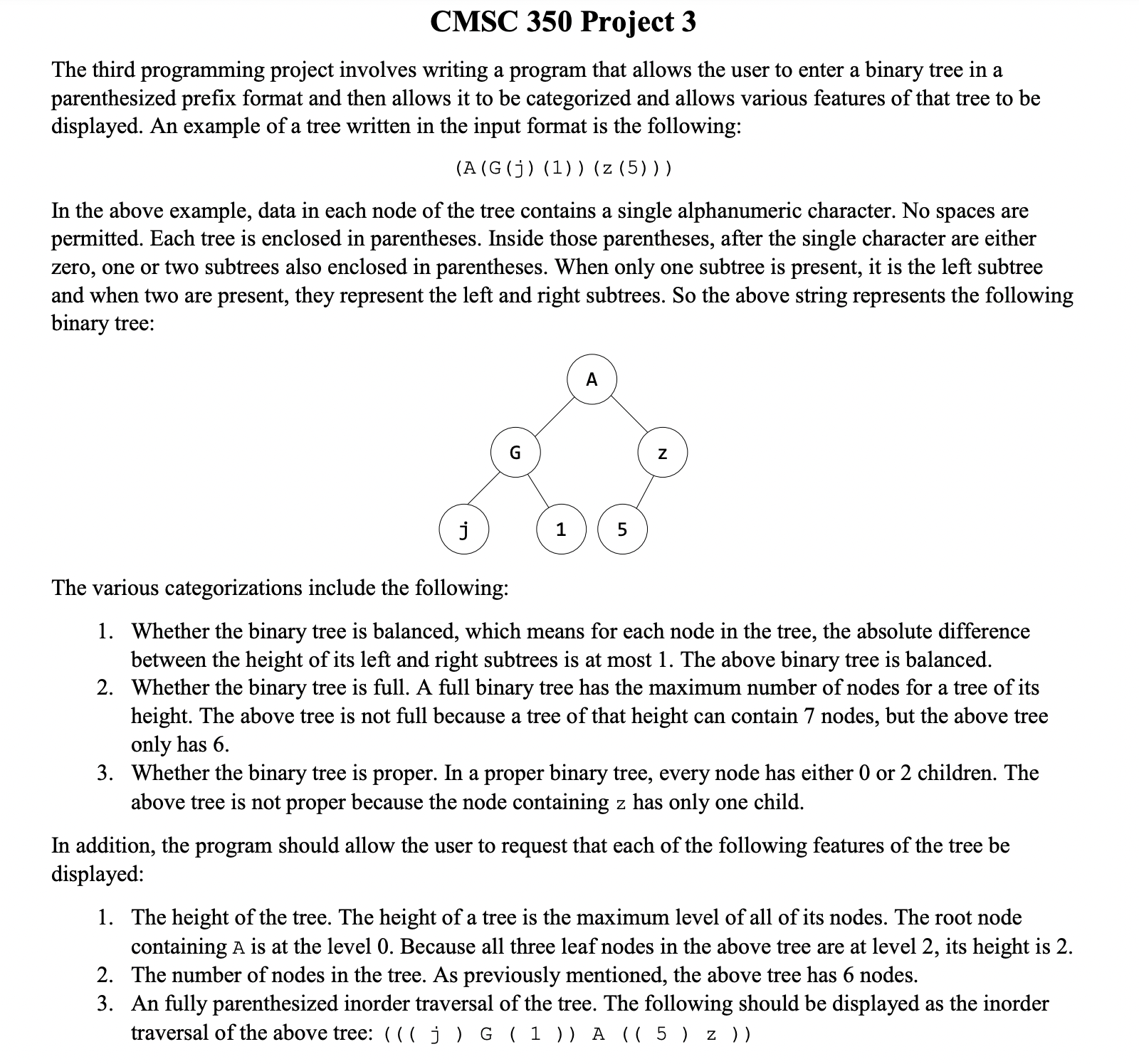 Solved \begin{tabular}{l|l} 1 & BinaryTreeCategorizer/ \\ 2 | Chegg.com