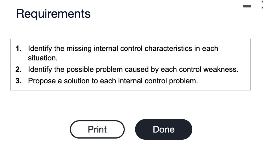 Solved Each of the following situations has an internal | Chegg.com