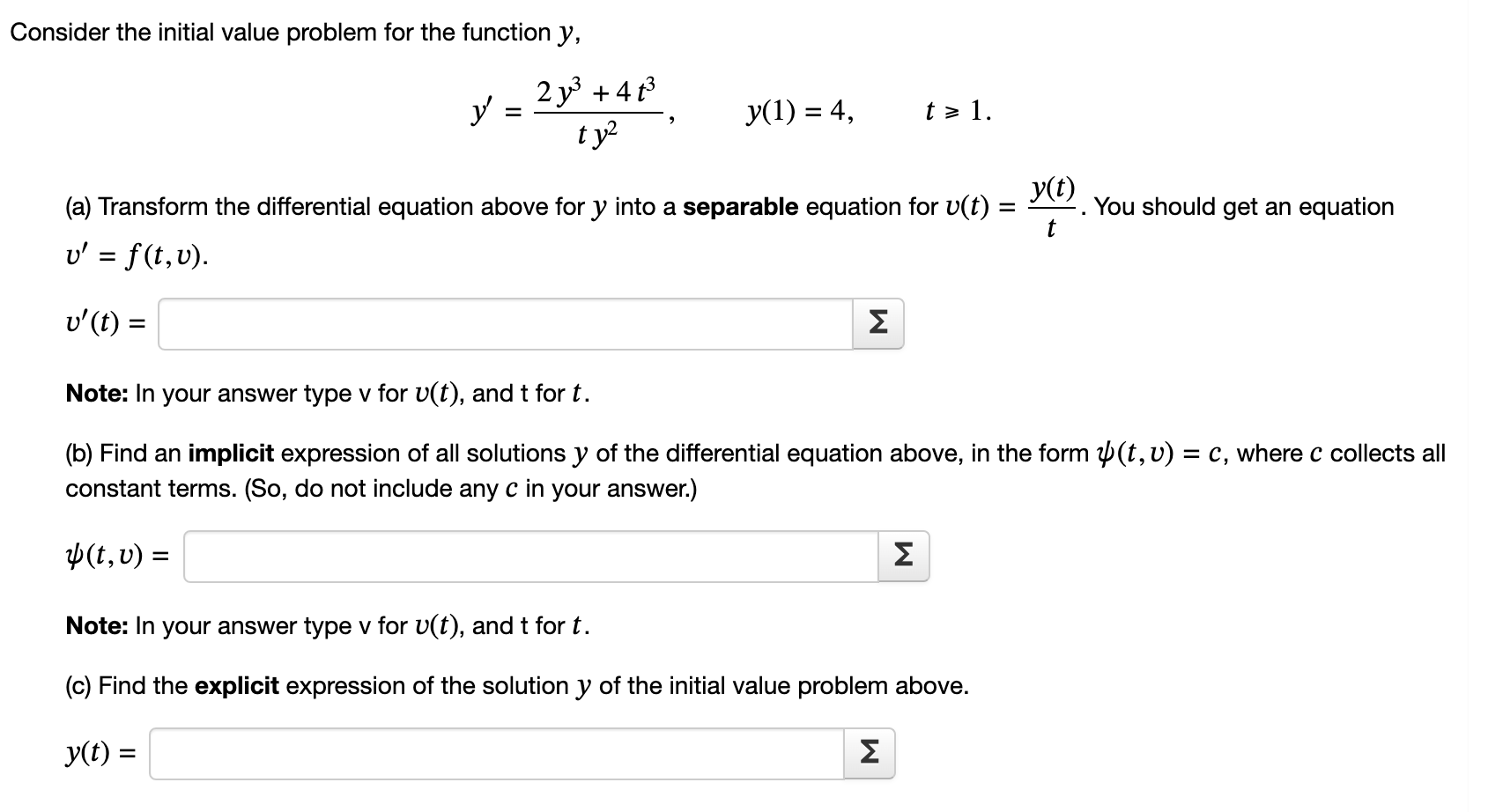 Solved Consider the initial value problem for the function | Chegg.com