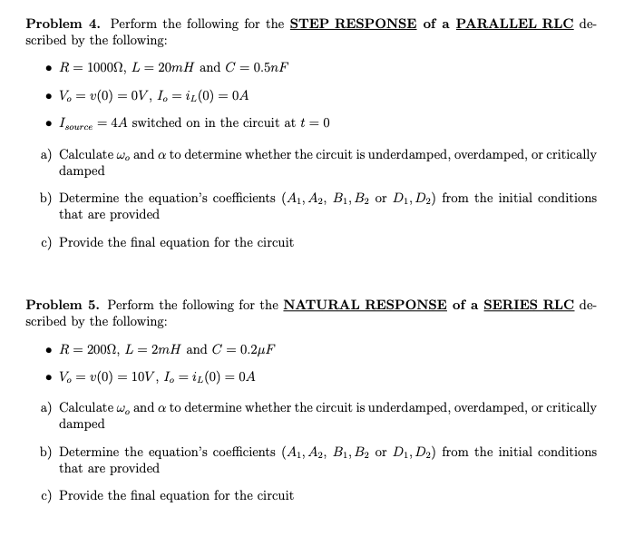 Solved Problem 4. Perform the following for the STEP | Chegg.com