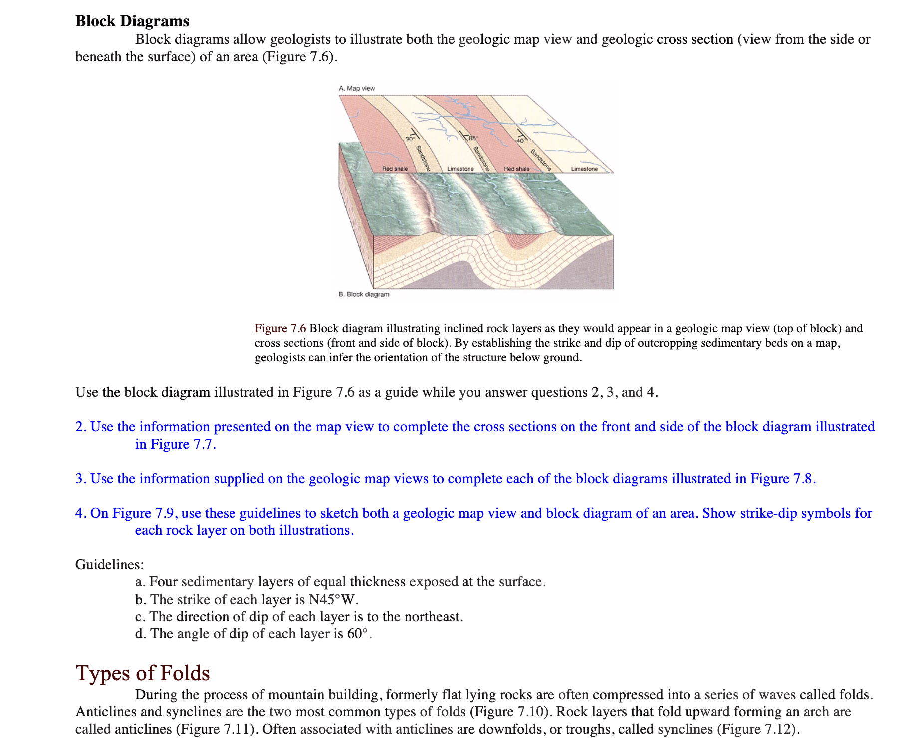 Solved Block Diagrams Block diagrams allow geologists to | Chegg.com