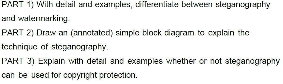 Solved PART 1) With detail and examples, differentiate | Chegg.com