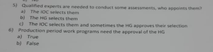 Solved 5) Qualified experts are needed to conduct some | Chegg.com