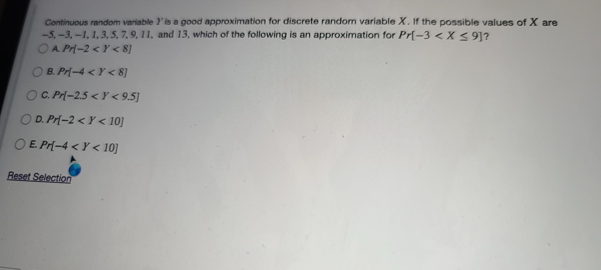 Solved Continuous Random Variable Y Is A Good Approximation 6372
