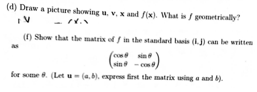 Solved 2. Let u be a fixed vector in the plane with ∥u∥=1. | Chegg.com