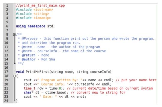 Solved Lab 8 - Read File This lab will read a file, | Chegg.com