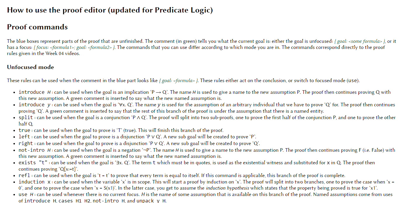 Solved How to use the proof editor (updated for Predicate | Chegg.com
