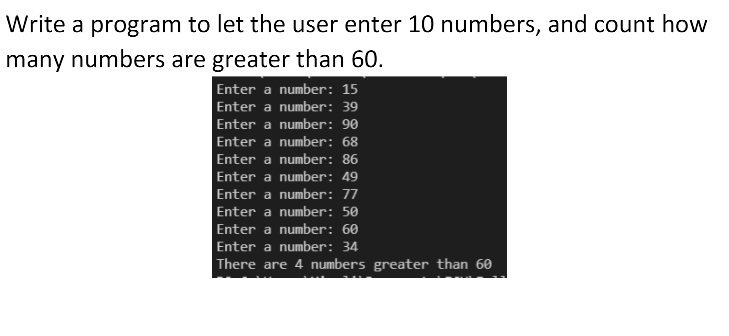Solved Write a program to let the user enter 10 numbers, and | Chegg.com
