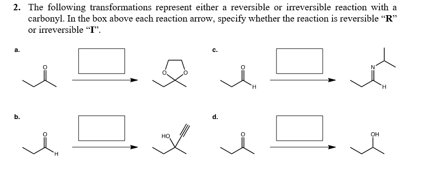 Solved 2. The following transformations represent either a | Chegg.com