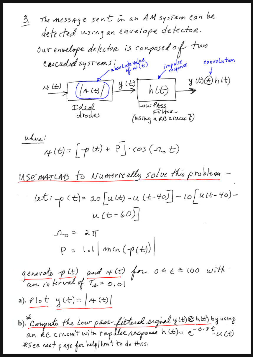 Solved The message sent in an AM ﻿system can be ﻿detected | Chegg.com