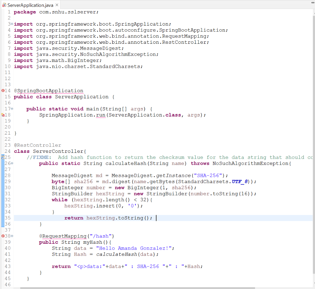 Solved Hello, I need help figuring out why my @annotations | Chegg.com