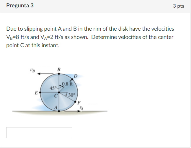 Solved Due to slipping point A and B in the rim of the disk | Chegg.com
