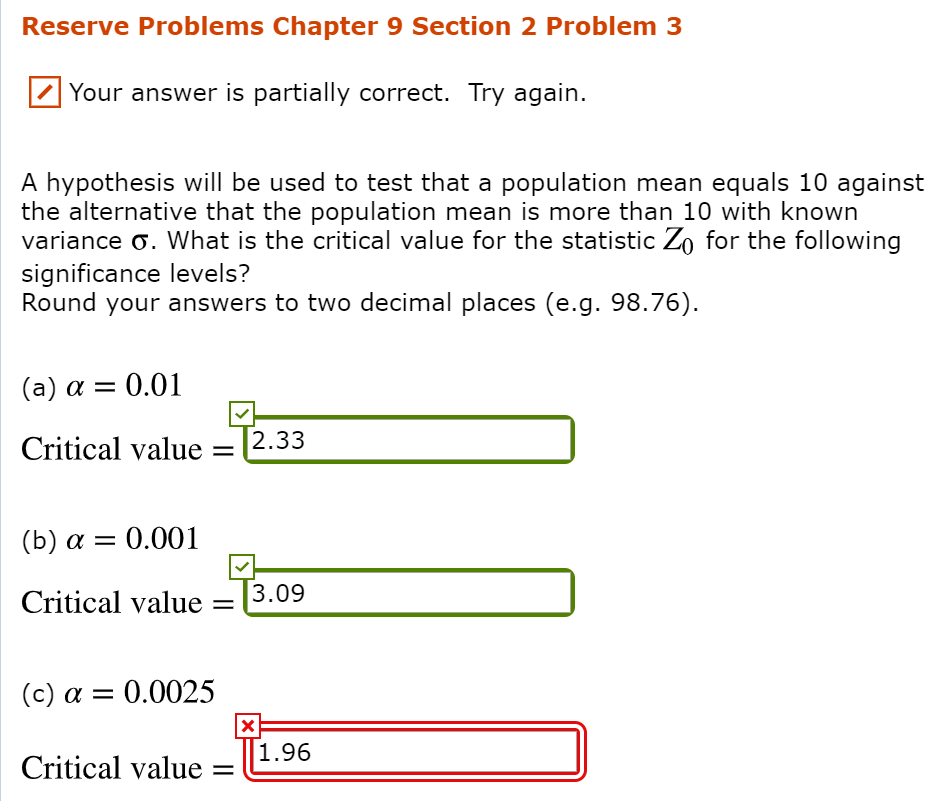 Solved Reserve Problems Chapter 9 Section 2 Problem 3 Your | Chegg.com