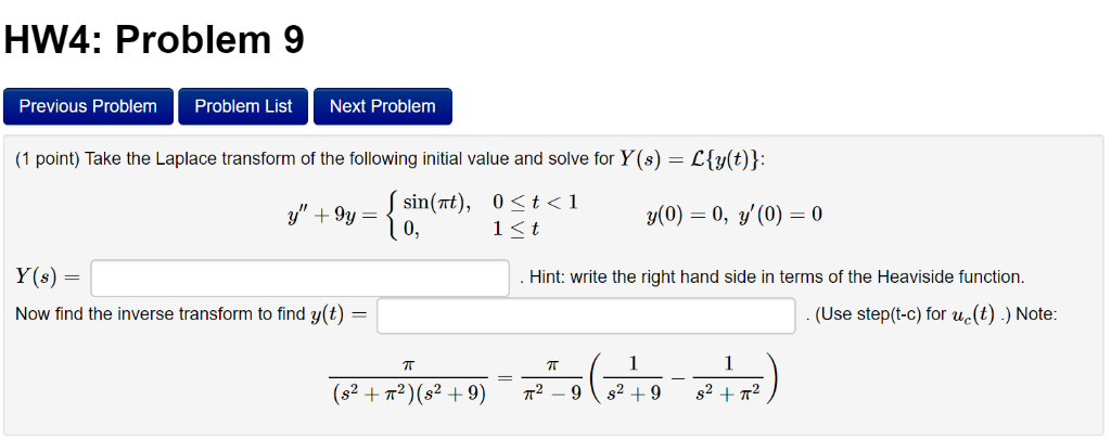 Solved HW4: Problem 9 Previous Problem Problem List Next | Chegg.com Solved HW4: Problem 9 Previous Problem Problem List Next | Chegg.com