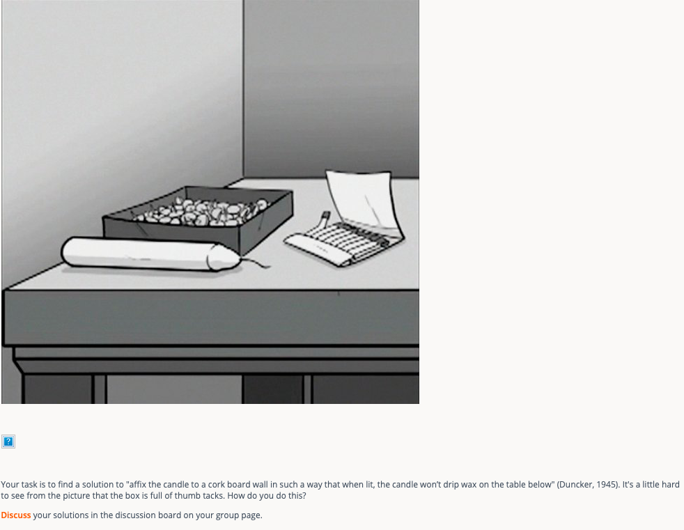 Solved Your task is to find a solution to "affix the candle | Chegg.com