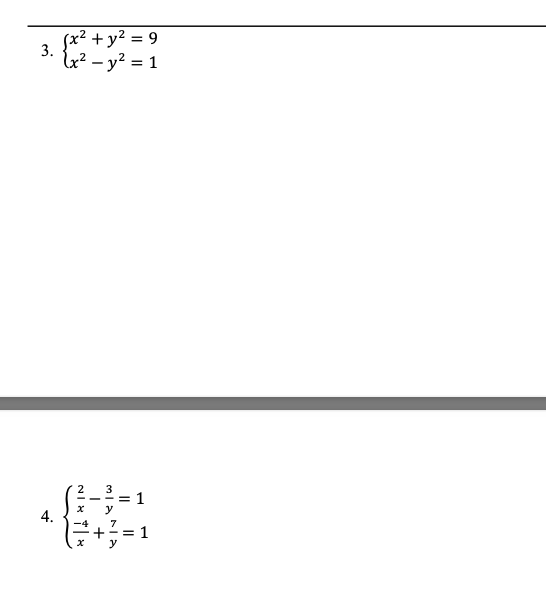 Solved Find all solutions of the following systems | Chegg.com