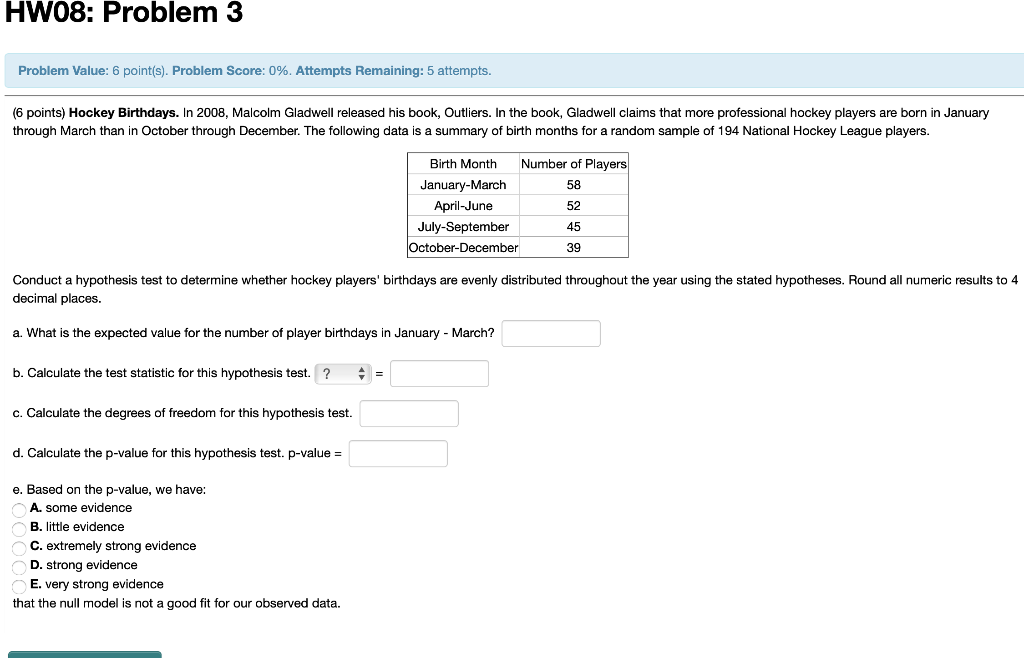 Solved HW08: Problem 3 Problem Value: 6 point(s). Problem | Chegg.com