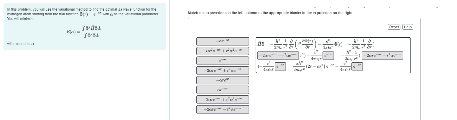 Solved In this problem, you will use the variational method | Chegg.com