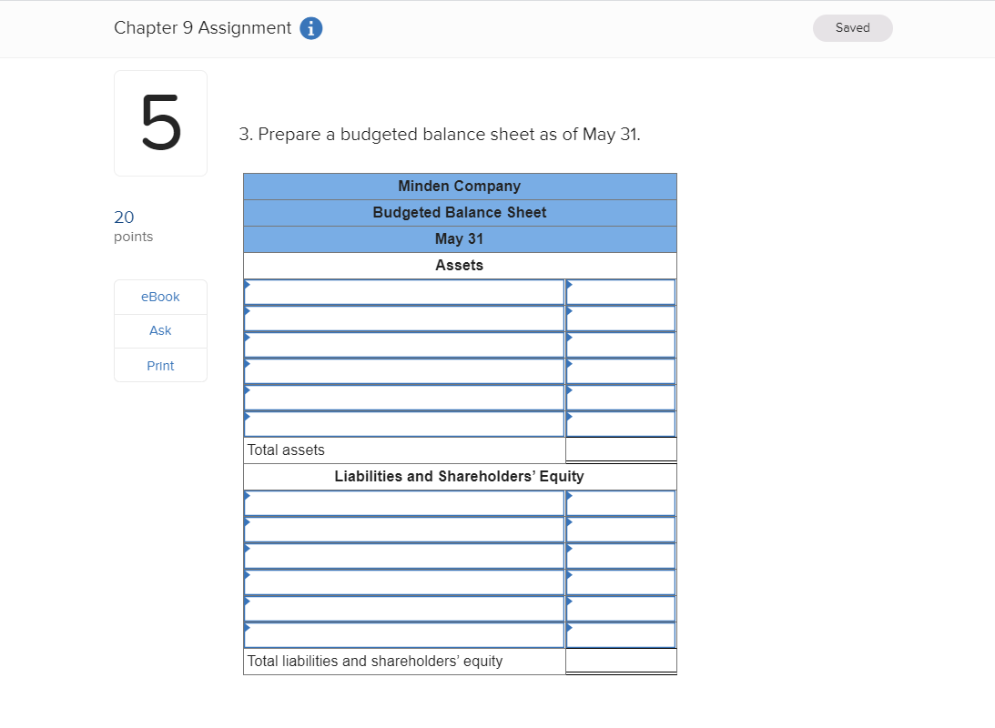 Solved Chapter 9 Assignment i Saved Problem 9-18 Cash | Chegg.com