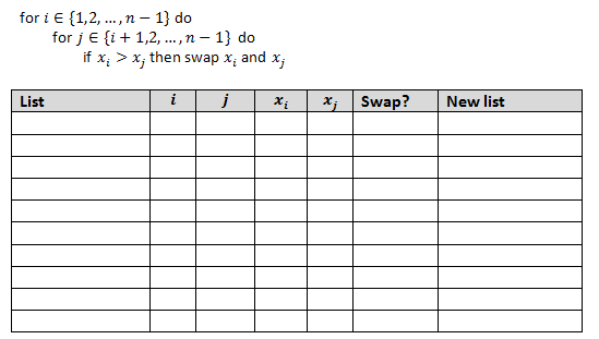 Solved for i E (1,2, ..., n - 1) do for j Ei if 1,2, ..., n | Chegg.com
