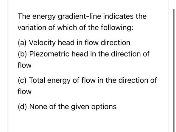 Solved The energy gradient-line indicates the variation of | Chegg.com