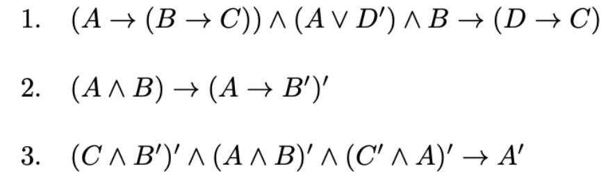 Solved validate the following prepositional argument with | Chegg.com