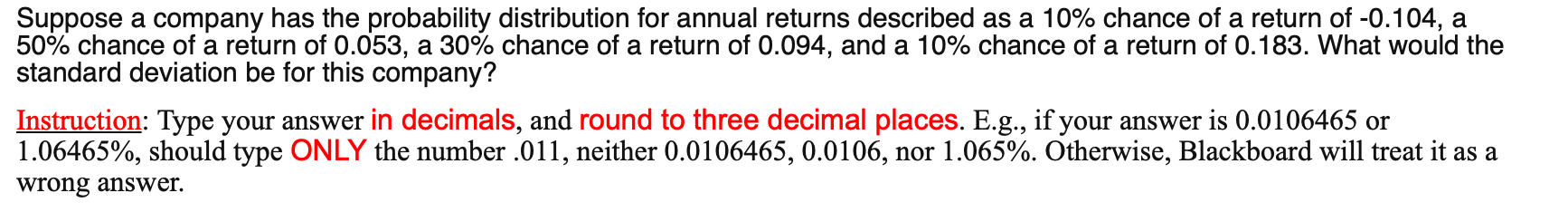 Solved Suppose a company has the probability distribution | Chegg.com