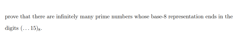 Solved prove that there are infinitely many prime numbers | Chegg.com