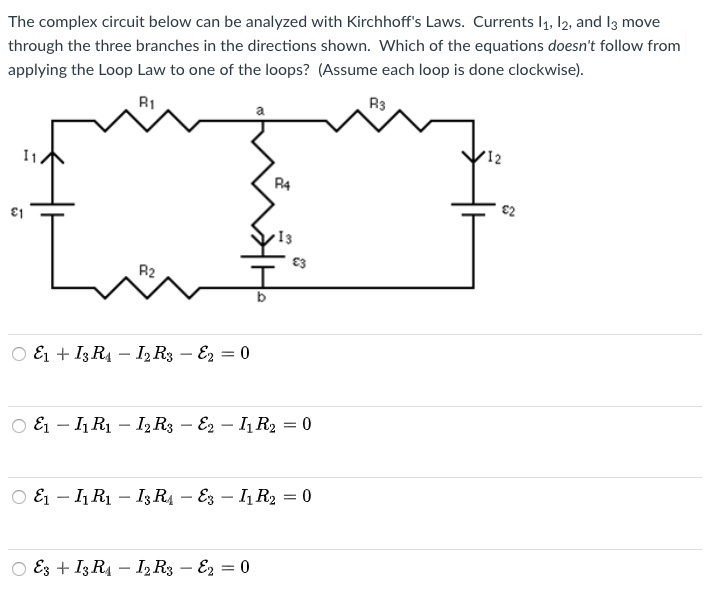 Solved The complex circuit below can be analyzed with | Chegg.com