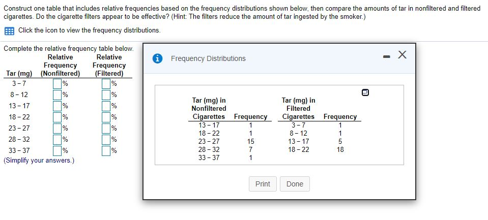 Solved Construct one table that includes relative | Chegg.com
