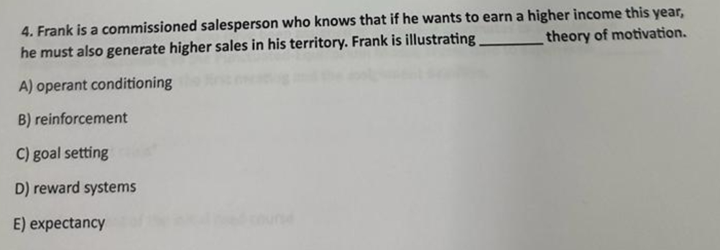 Solved Frank is a commissioned salesperson who knows that if | Chegg.com