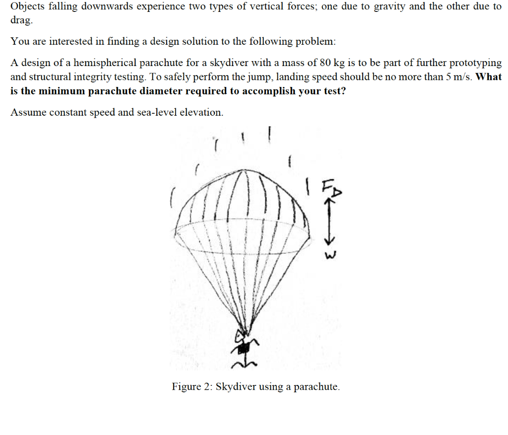 Solved Objects falling downwards experience two types of | Chegg.com