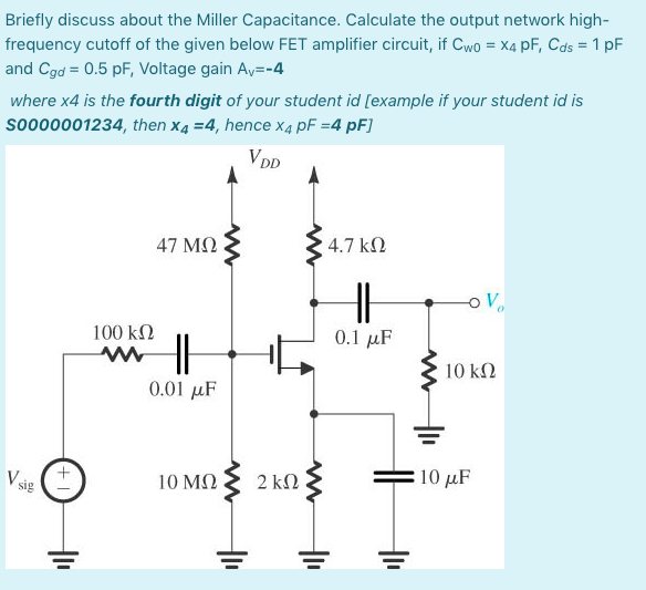 Solved Briefly discuss about the Miller Capacitance. | Chegg.com