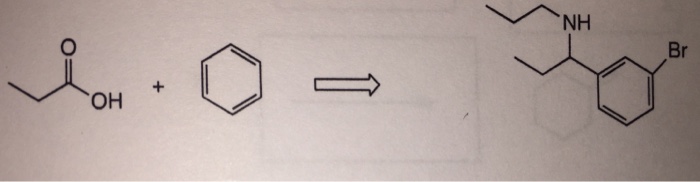 Solved starting with benzene, 1-propanol and any inorganic | Chegg.com