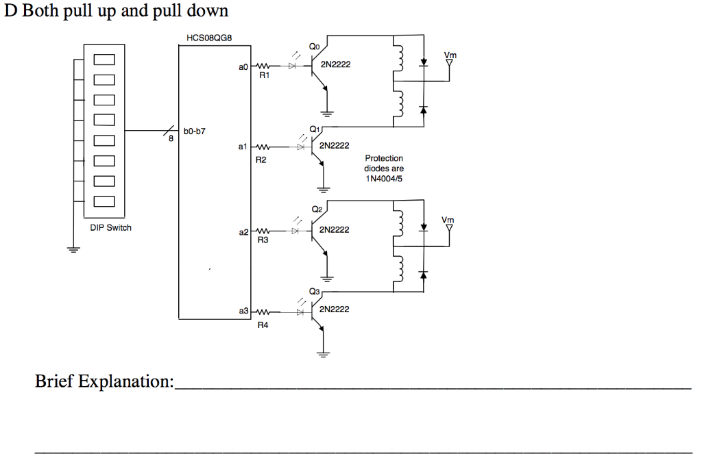 Solved 18. The DIP switch shown in the circuit below should | Chegg.com